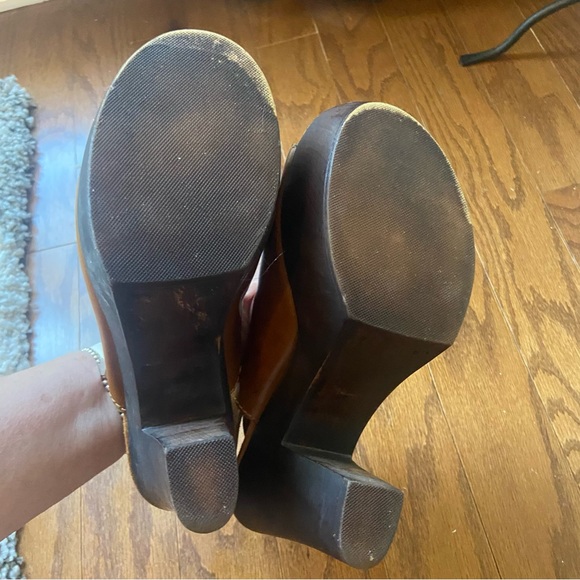Sbicca | Shoes | Sbicca Redmond Brown Leather Platform Pump Sz9 | Poshmark